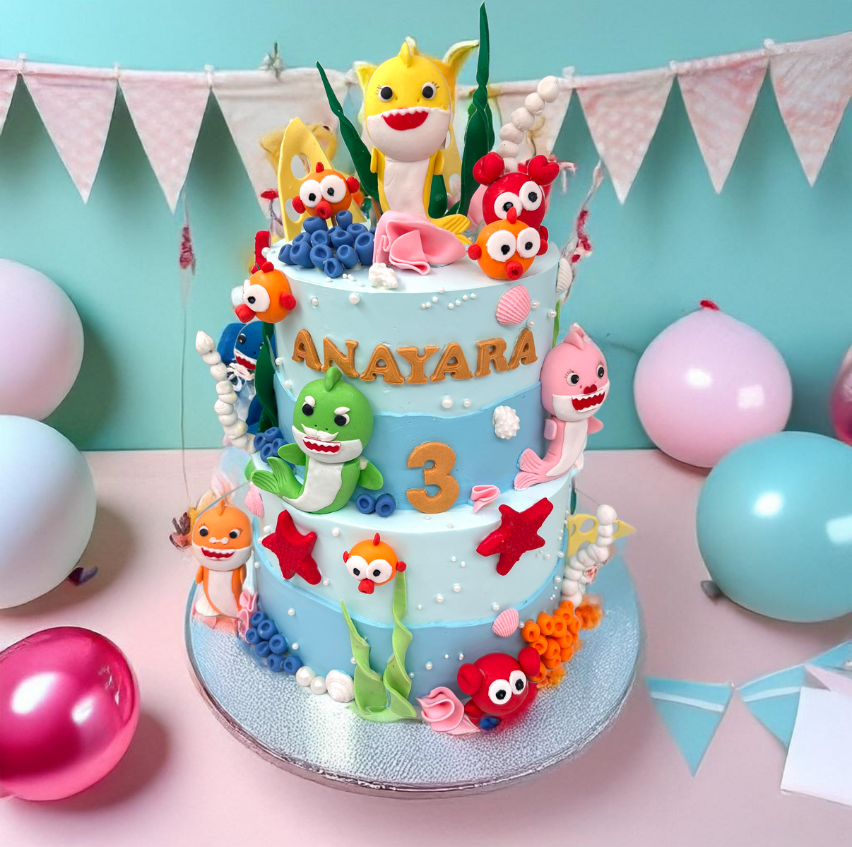 Baby Shark Birthday Cake – Sweet Lil Things