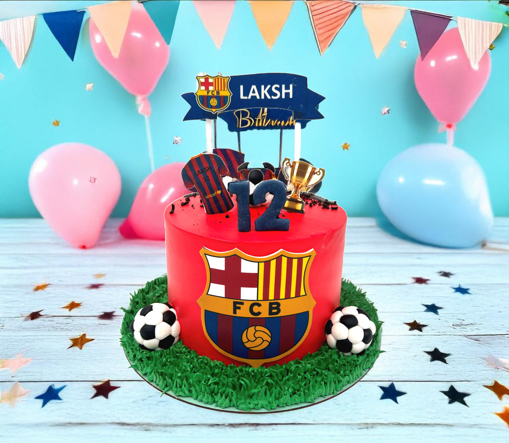 Barcelona Football Club Birthday Cake – Sweet Lil Things