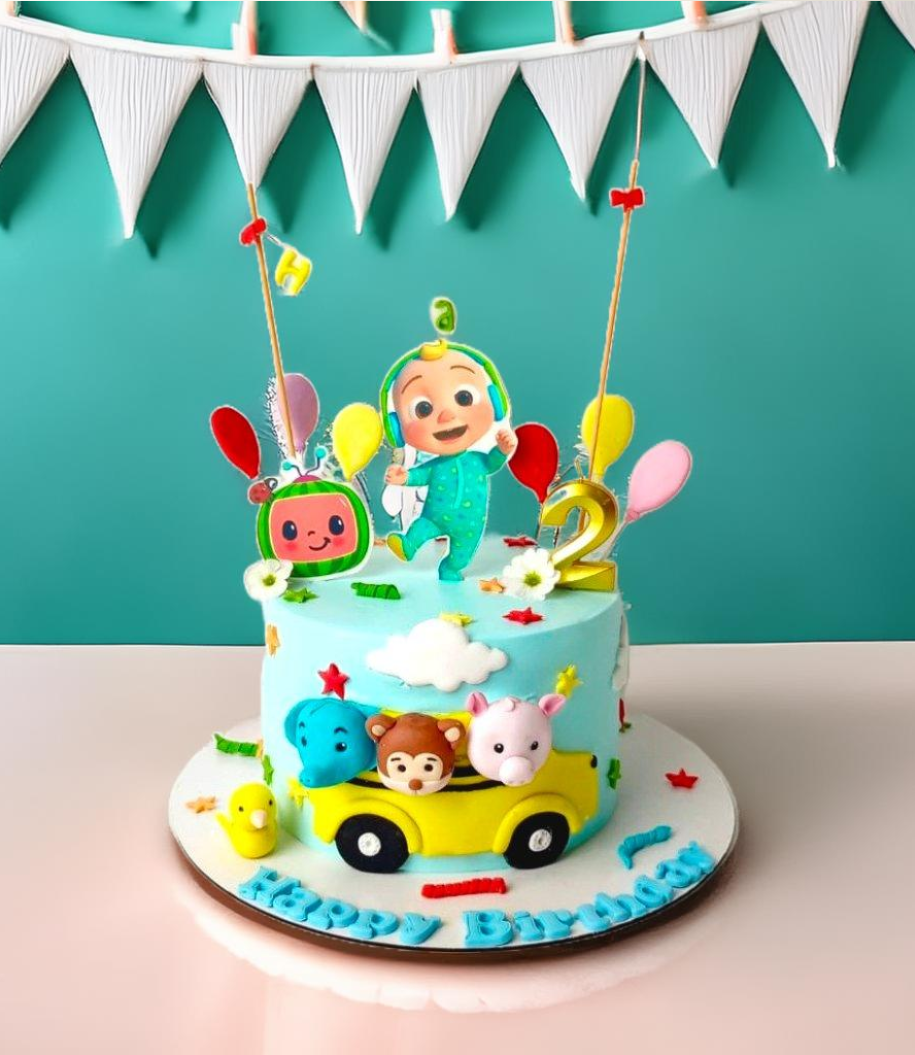 Cocomelon Theme Birthday Cake – Sweet Lil Things